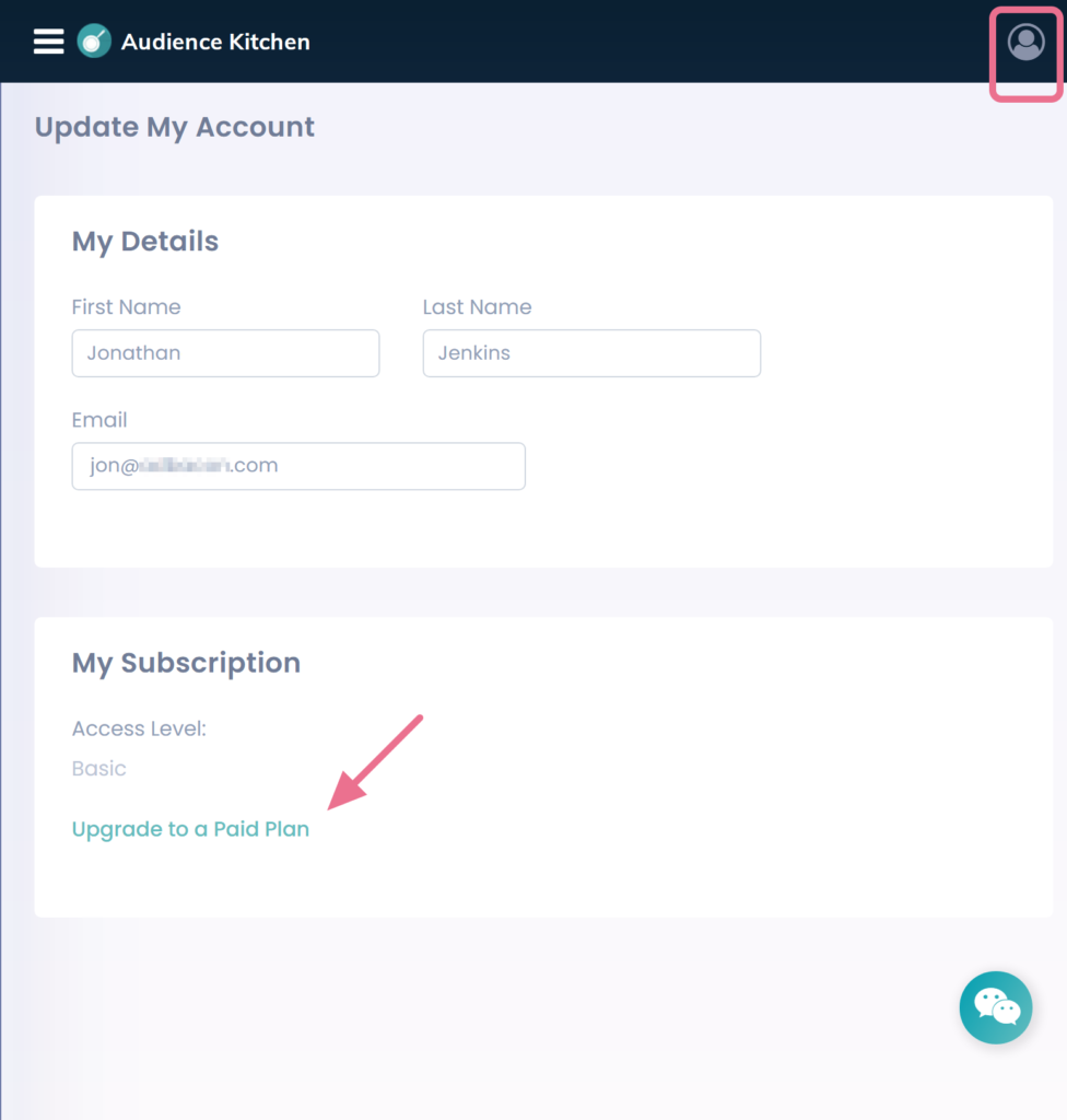 How to Upgrade to Audience Kitchen Pro – Resource Hub and Blog ...